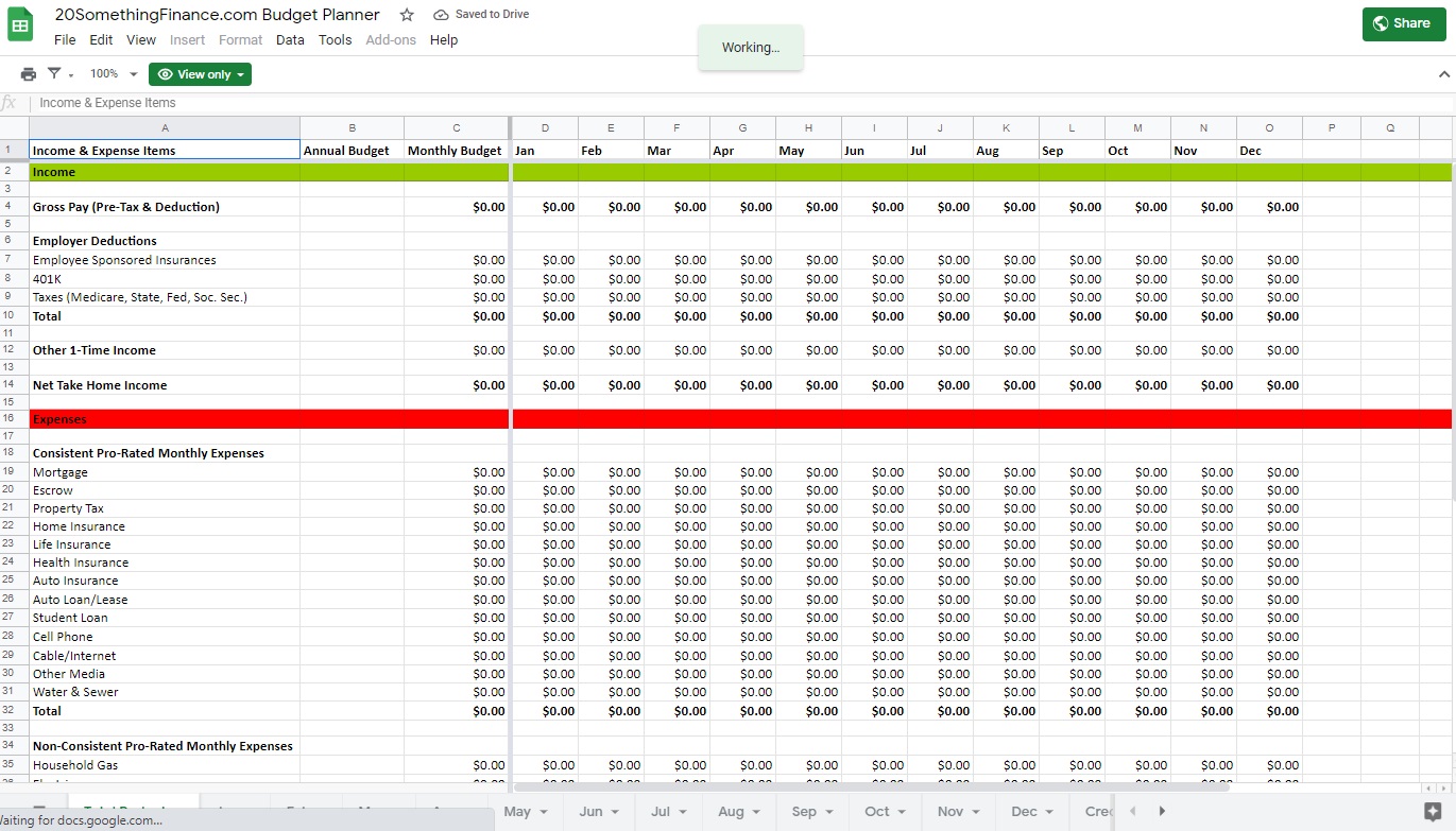 25 Best Google Sheets Expense Tracker Templates Undebt it Blog
